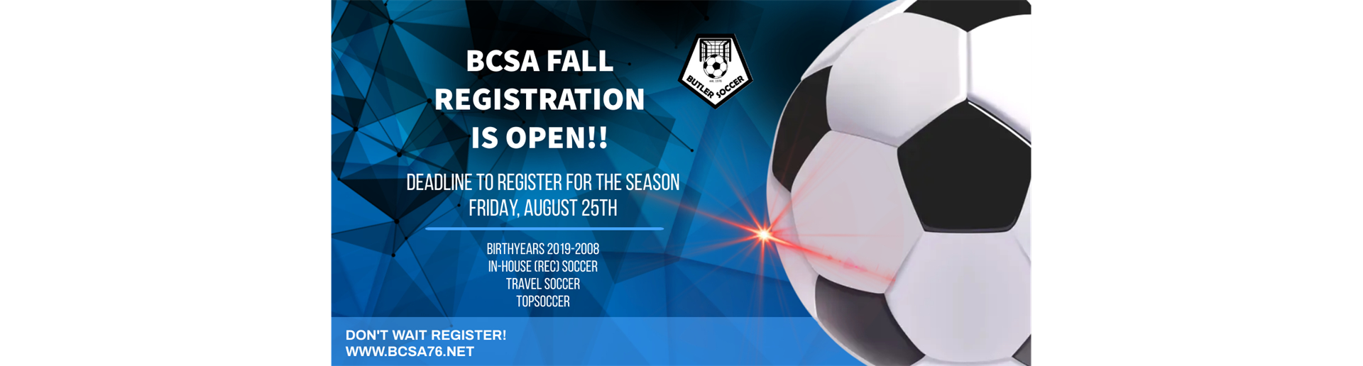 Butler County Soccer Association > Home